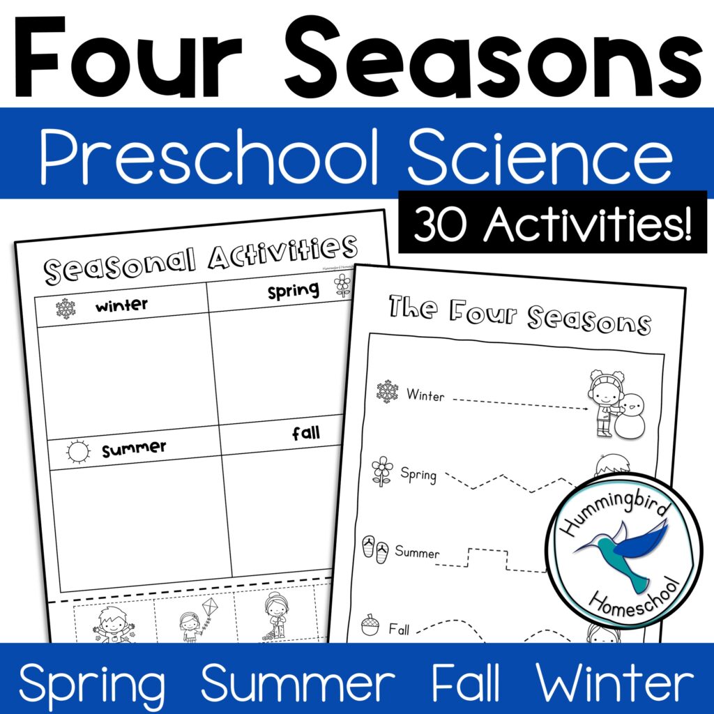 Four Seasons | Preschool Science Learning Spring Summer Fall Winter ...