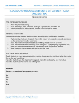 Legado afrodescendiente en Argentina: Identidad Pública y Privada (Afro ...