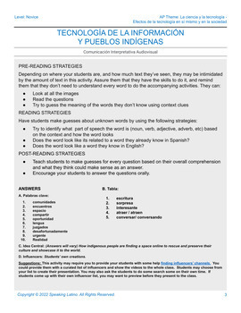 Tecnología de la Información - Scaffolded Cultural Activity Ciencia y ...