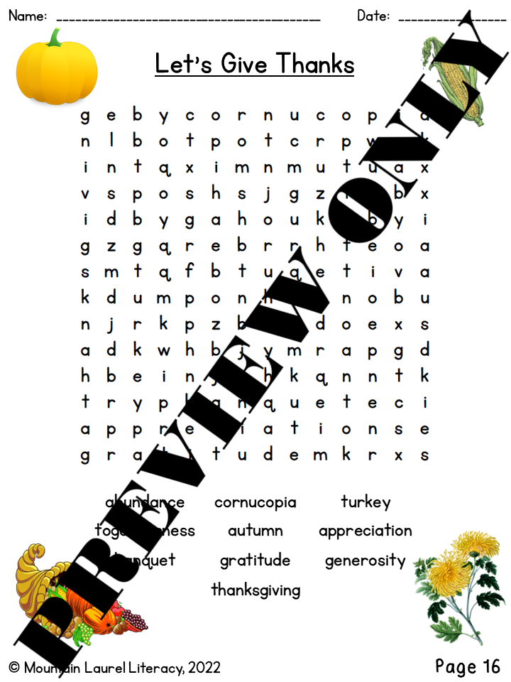 Thanksgiving Math and Literacy Grades 4 and 5 | Made By Teachers