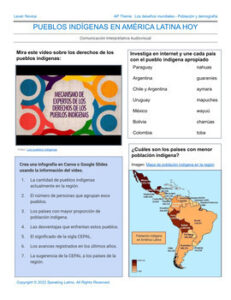 Pueblos indígenas - Scaffolded Cultural Activity: Población y ...