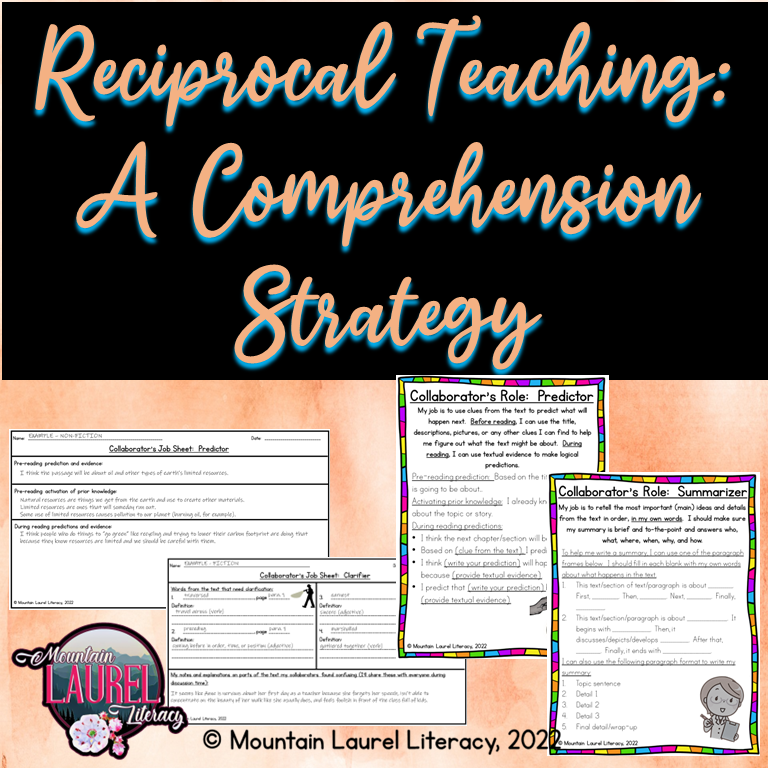 Comprehension Literature Circles Reciprocal Teaching Job Sheets | Made ...