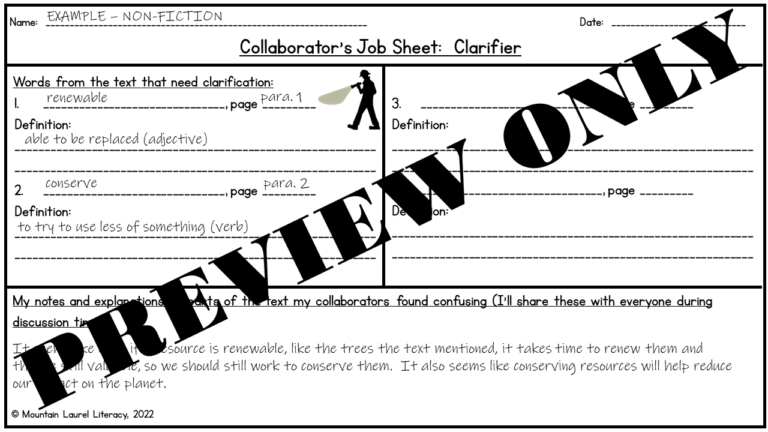 Comprehension Literature Circles Reciprocal Teaching Job Sheets | Made ...