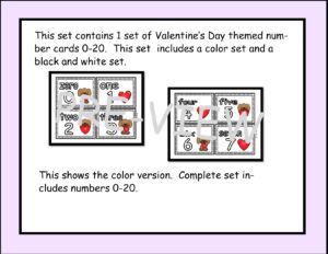 Valentine's Day Number Cards 0 - 20 | Made By Teachers