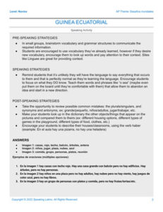 Imágenes de Guinea Ecuatorial - Scaffolded Cultural Activity: Desafíos ...