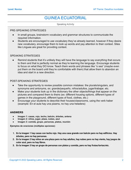 Imágenes de Guinea Ecuatorial - Scaffolded Cultural Activity: Desafíos ...