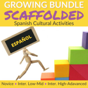Scaffolded Cultural Activities GROWING Bundle - Spanish-speaking ...