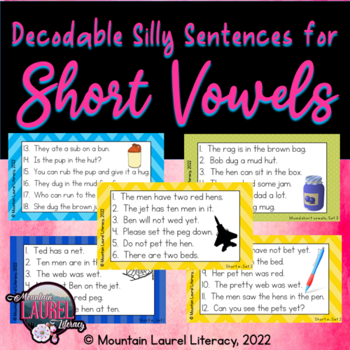 Decodable Text Short Vowels for First Grade Structured Literacy | Made ...