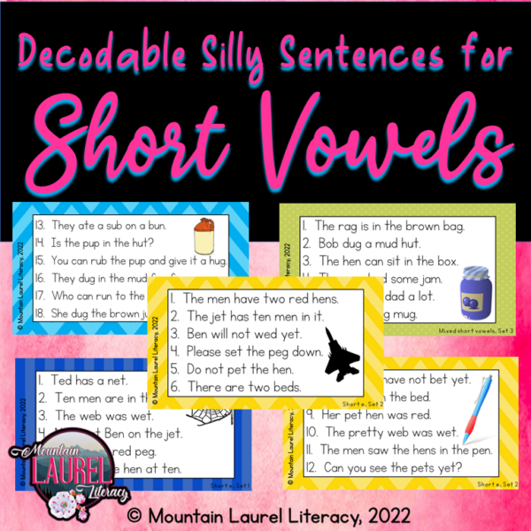 Decodable Text Short Vowels for First Grade Structured Literacy | Made ...