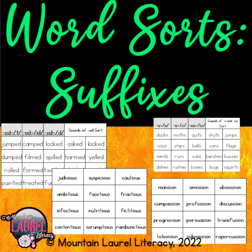 Word Sorts for Suffixes -ed, -s, -es, -tion, -sion Third and Fourth ...