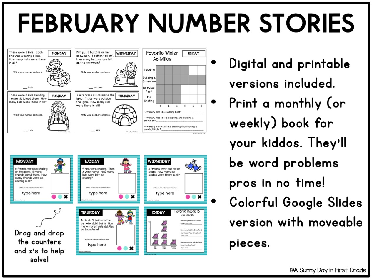 February Number Stories | Made By Teachers