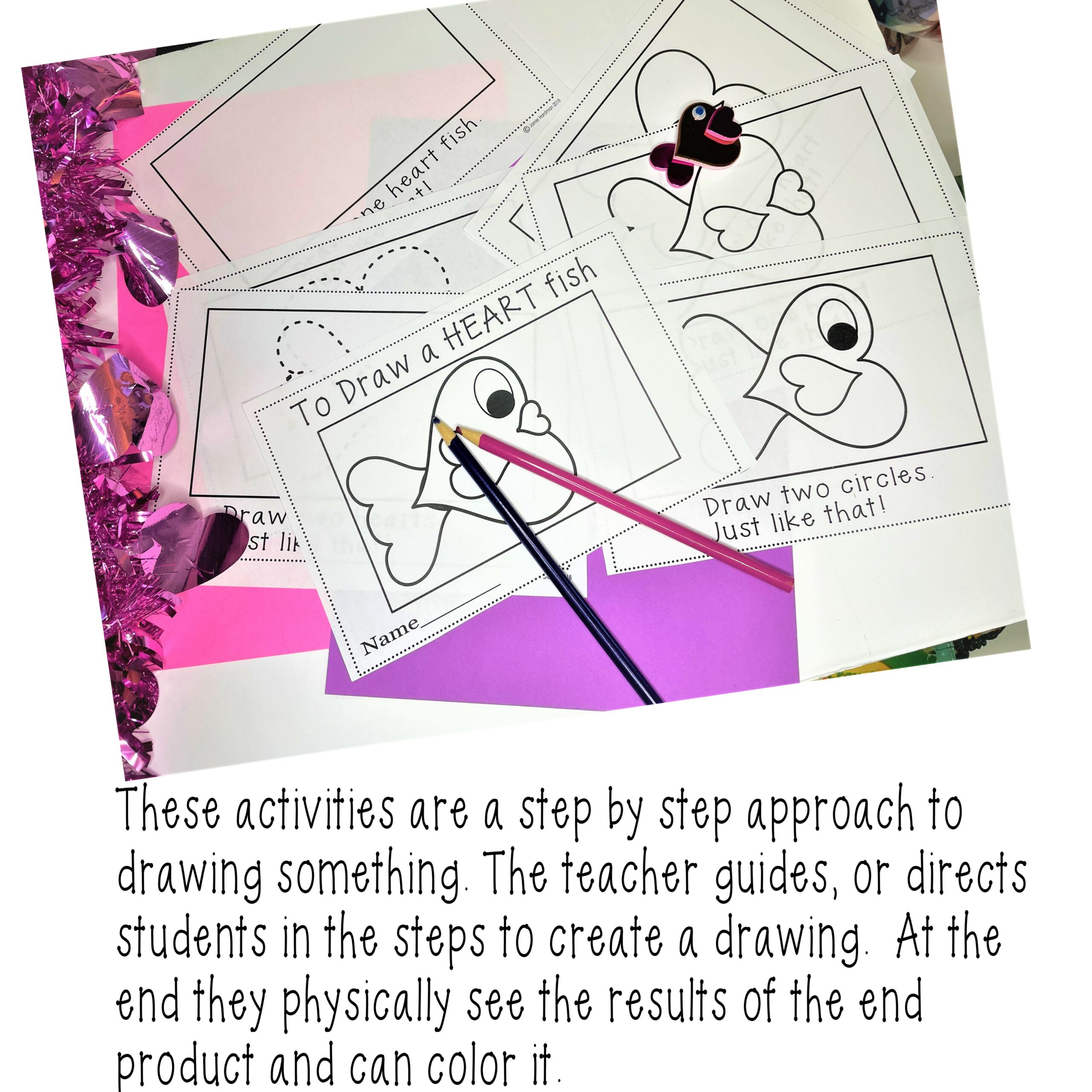 Valentine's day | directed drawing | how to draw | fine motor ...