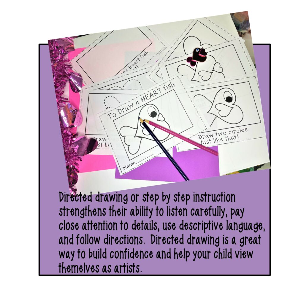 Valentine's day | directed drawing | how to draw | fine motor ...