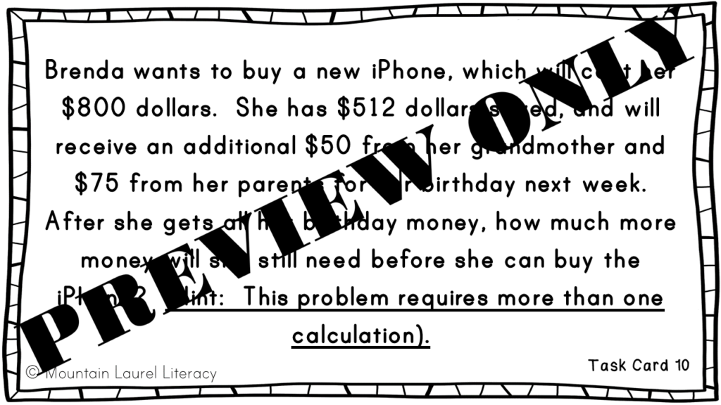 Word Problems Grade 4 and 5 Task Cards | Made By Teachers