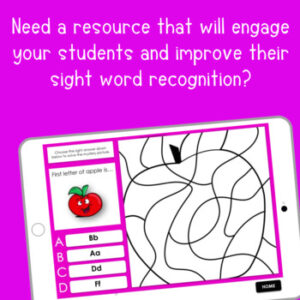 Sight Word game for Digital Learning- Google slides - INITIAL SOUNDS ...