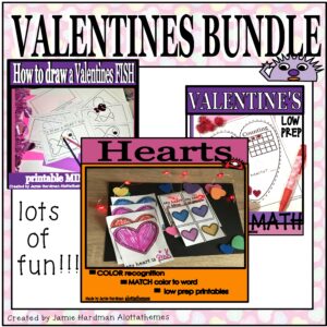 Valentines BUNDLE | numbers | fine motor activities | color recognition ...