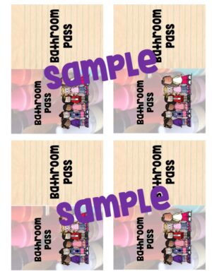 CLASSROOM DECOR:DIVERSE Kids Bathroom Passes | Made By Teachers