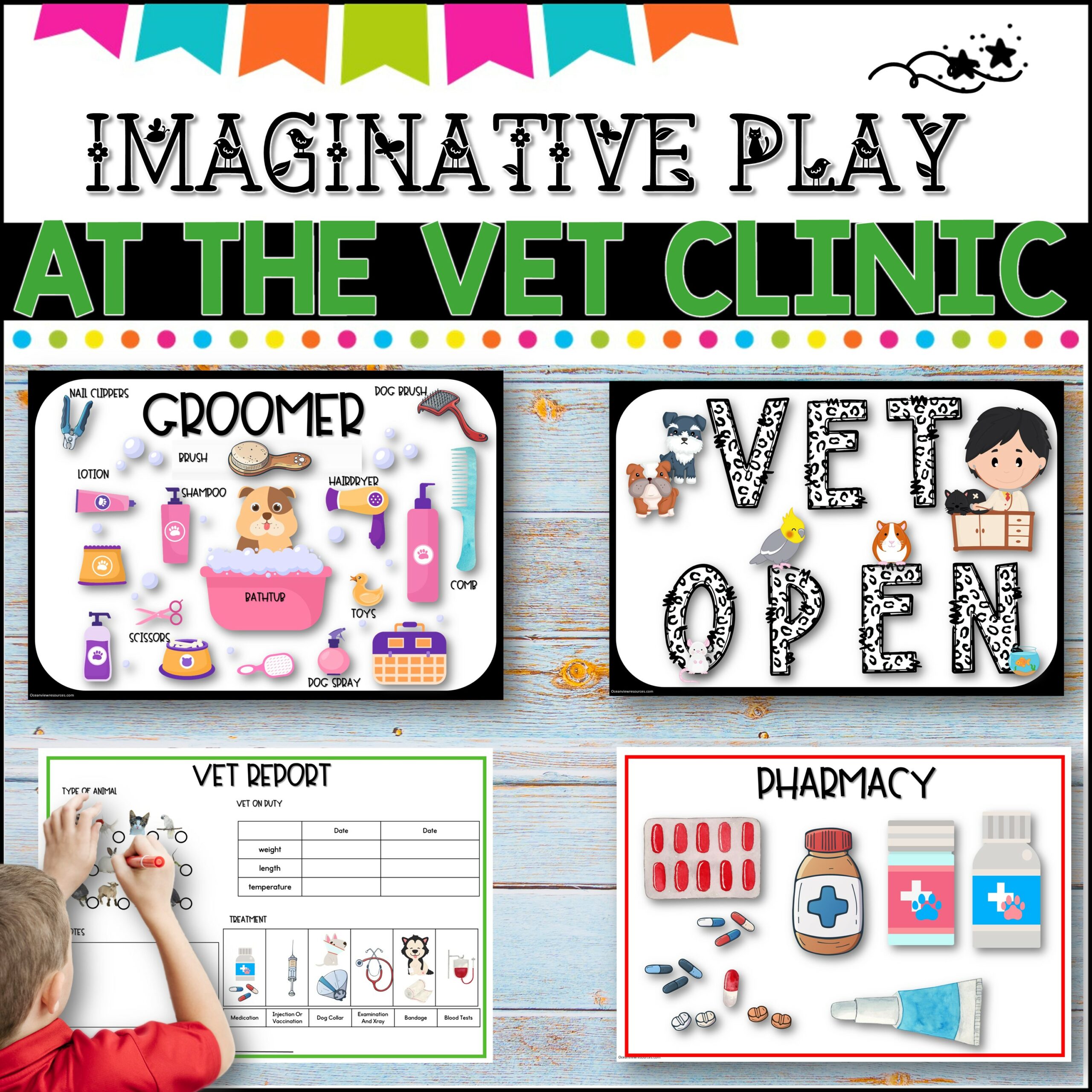 Vet Clinic- Dramatic Play | Made By Teachers