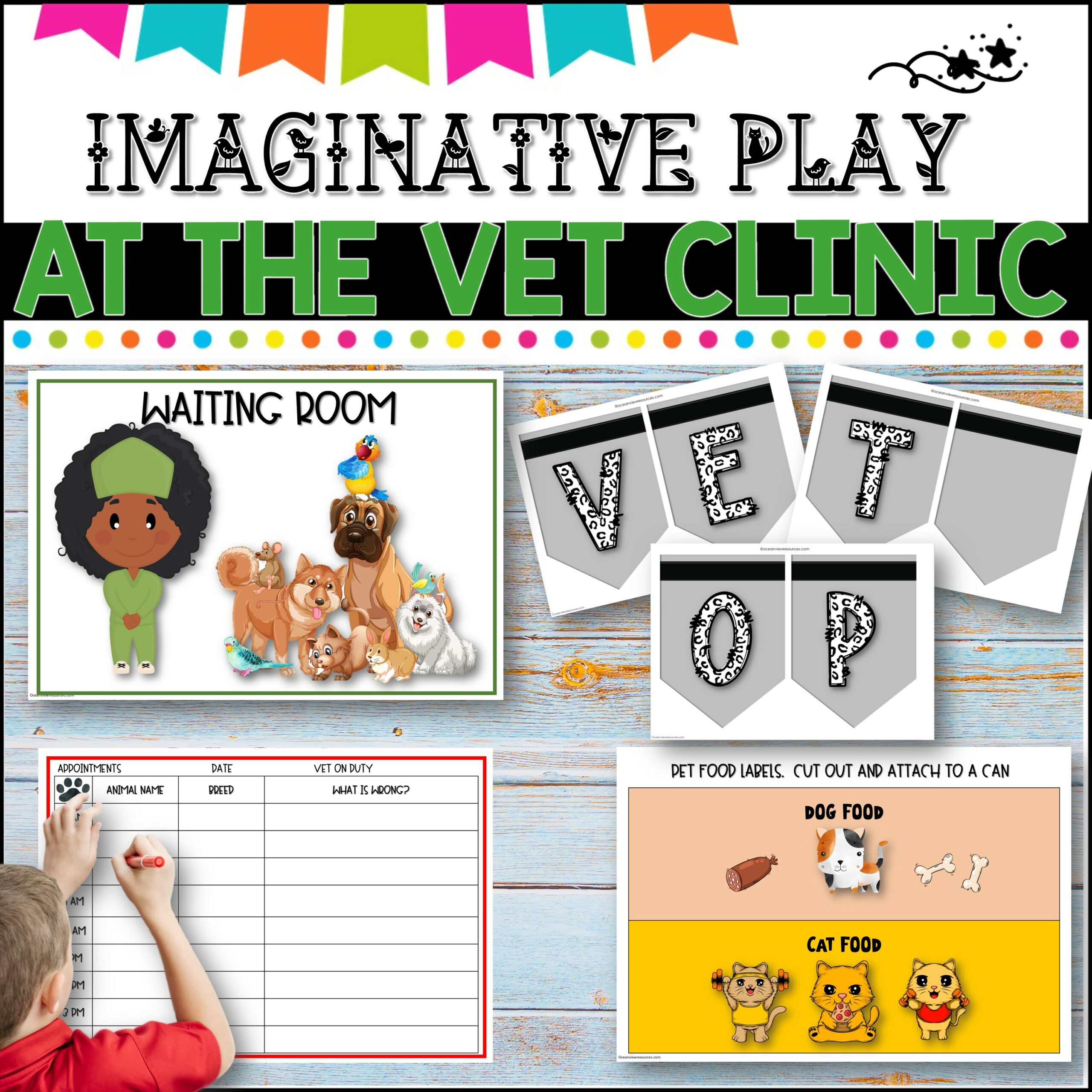 Vet Clinic- Dramatic Play | Made By Teachers