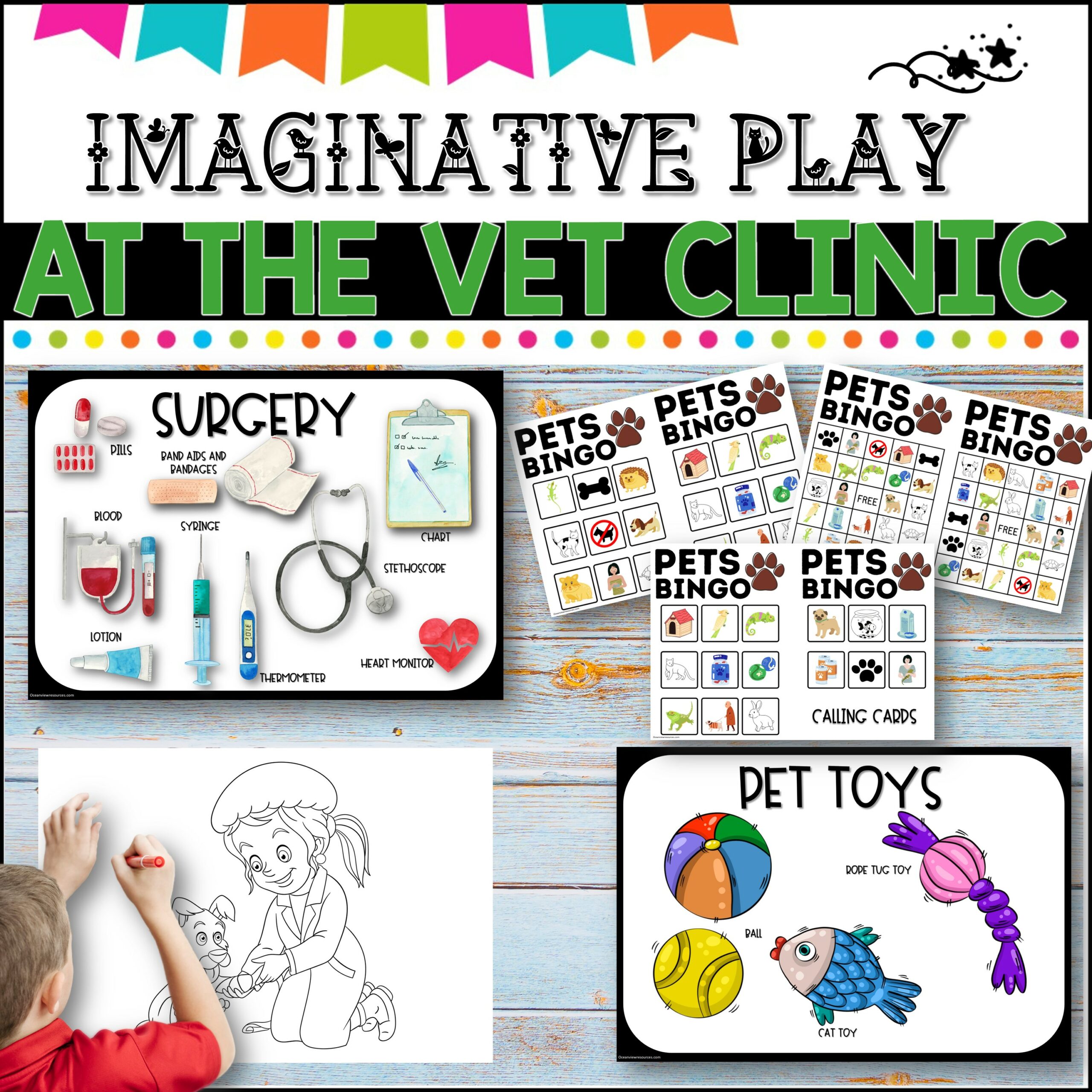 Vet Clinic- Dramatic Play | Made By Teachers