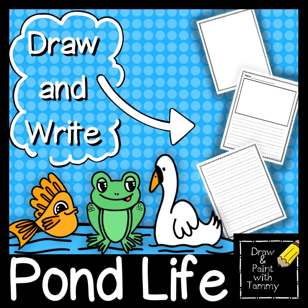 Roll a Pond with Frog and Fish Roll and Draw Printable Art Games Art ...