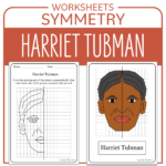 Black History Month Math activity Harriet Tubman Symmetry Math Centers ...