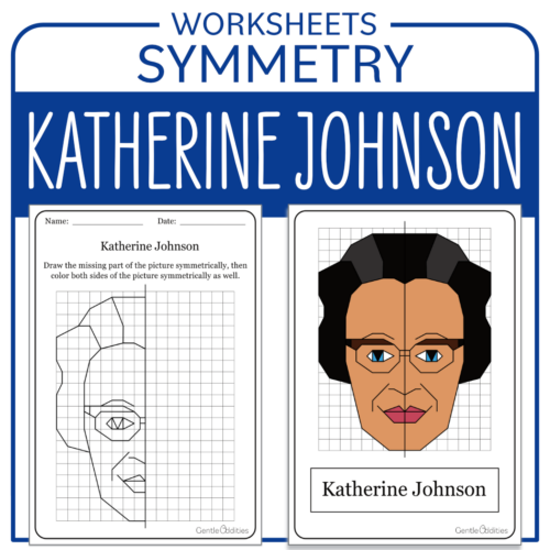 Black History Month Math activity Katherine Johnson Symmetry Math ...