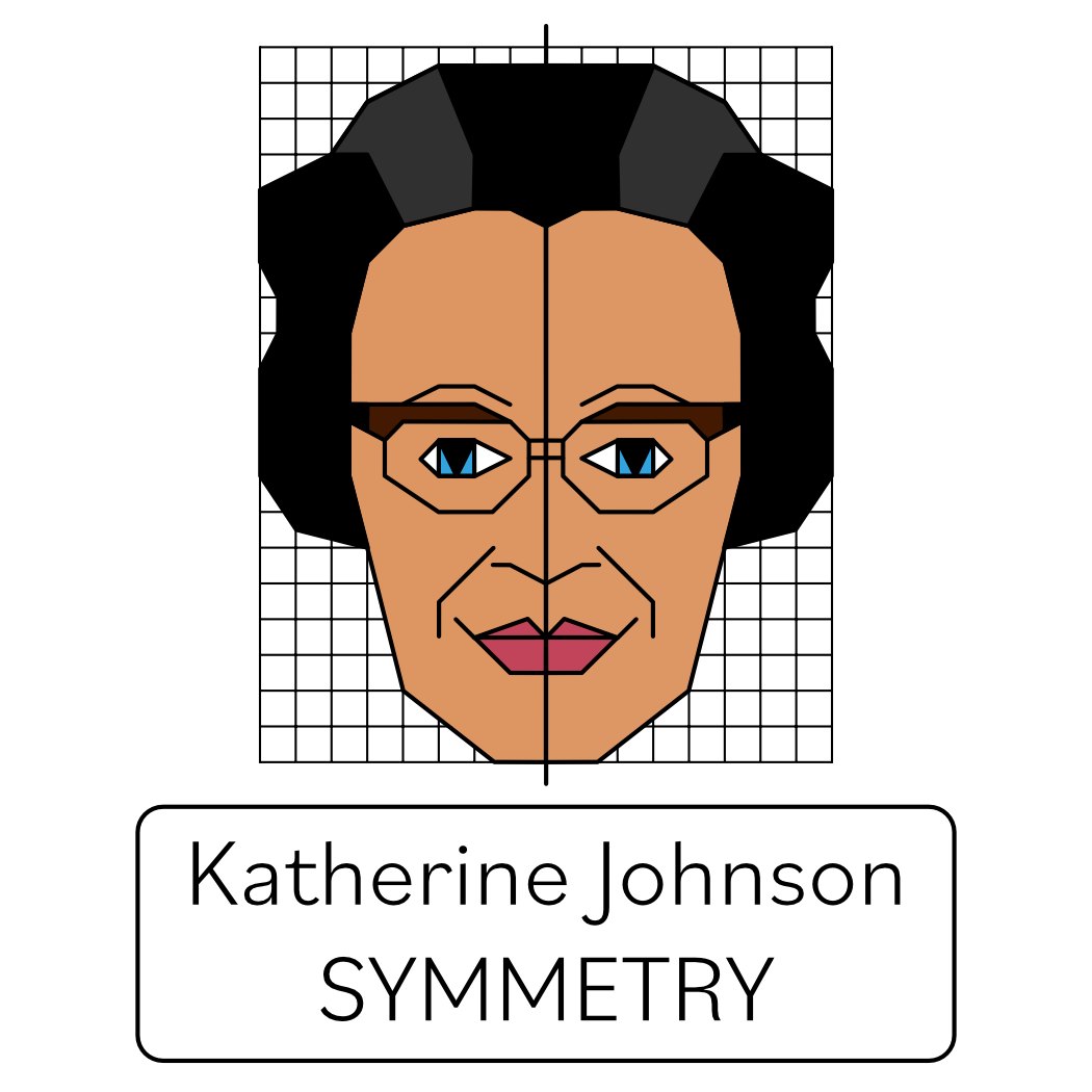 Black History Month Math activity Katherine Johnson Symmetry Math ...