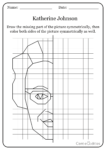 Black History Month Math activity Katherine Johnson Symmetry Math ...