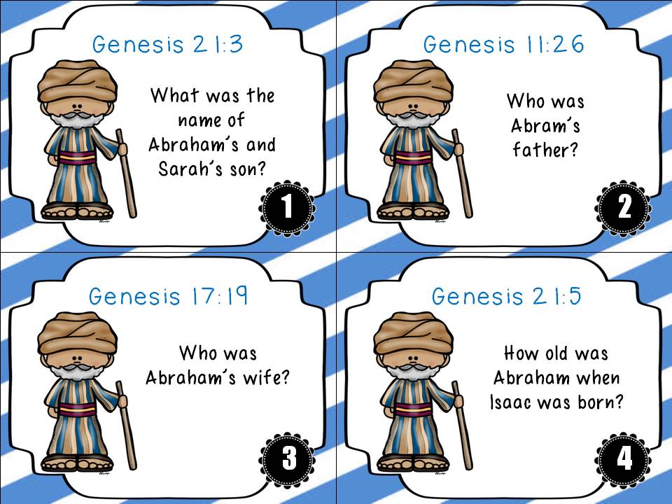 Bible Task Cards: Abraham | Made By Teachers