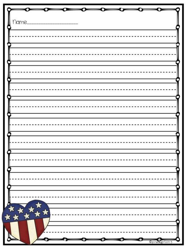 Patriotic Writing Papers | Made By Teachers