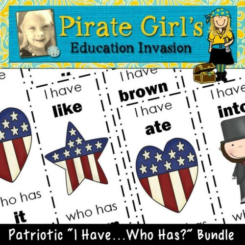 Patriotic Dolch Sight Word Game Set | Made By Teachers