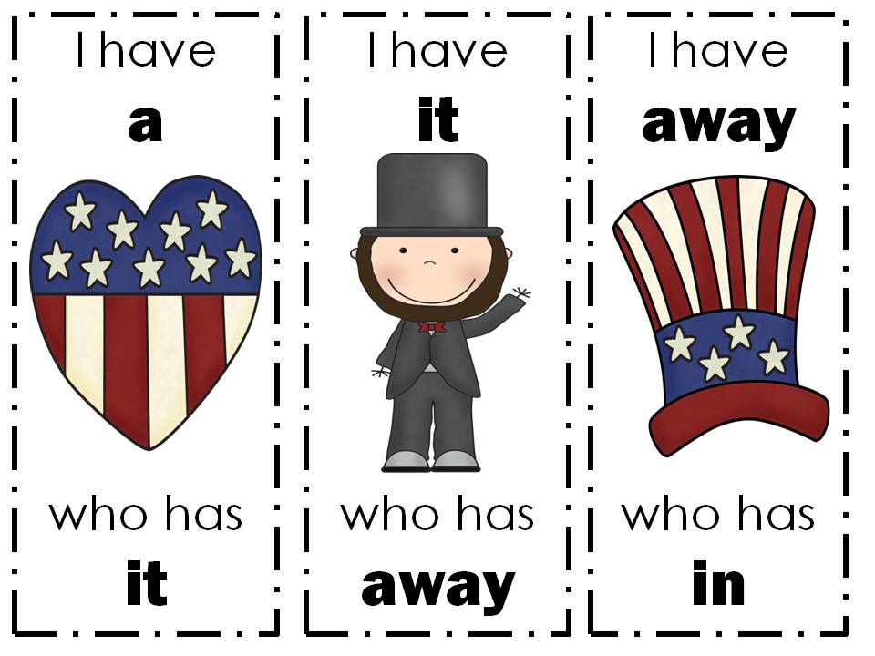 Patriotic Dolch Sight Word Game Set | Made By Teachers