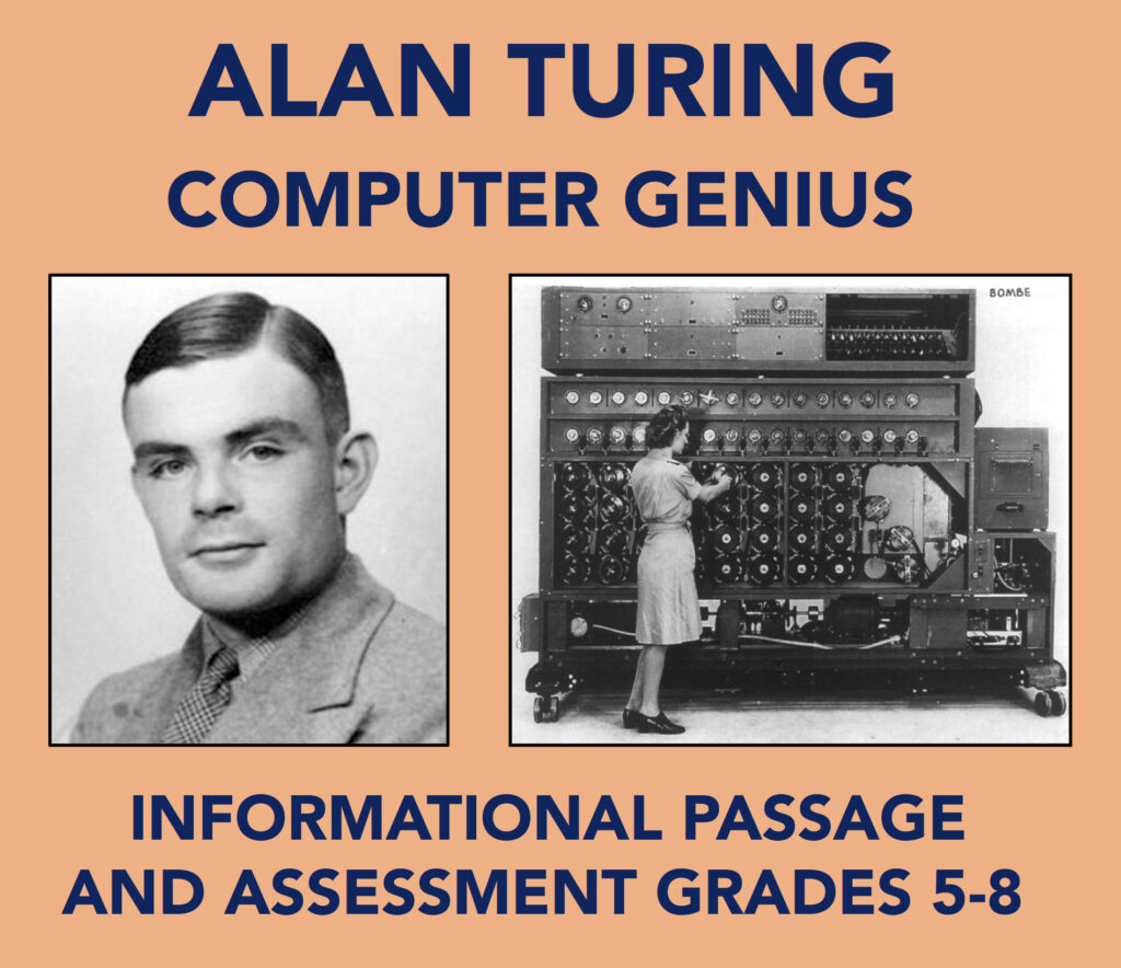 Alan Turing Reading Comprehension Passage And Assessment Made By