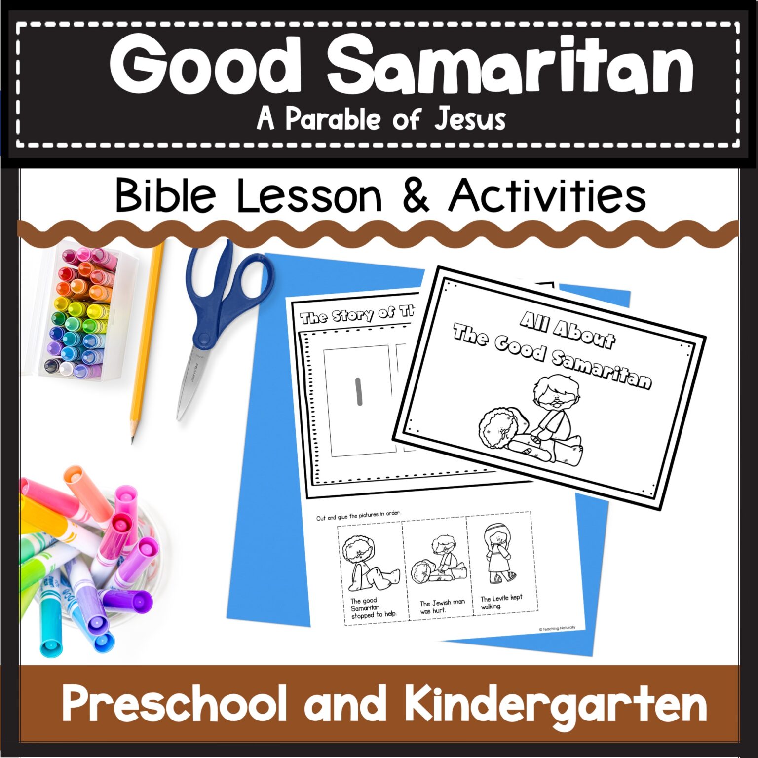 Good Samaritan Bible Lesson for Preschool and Kindergarten | Made By ...