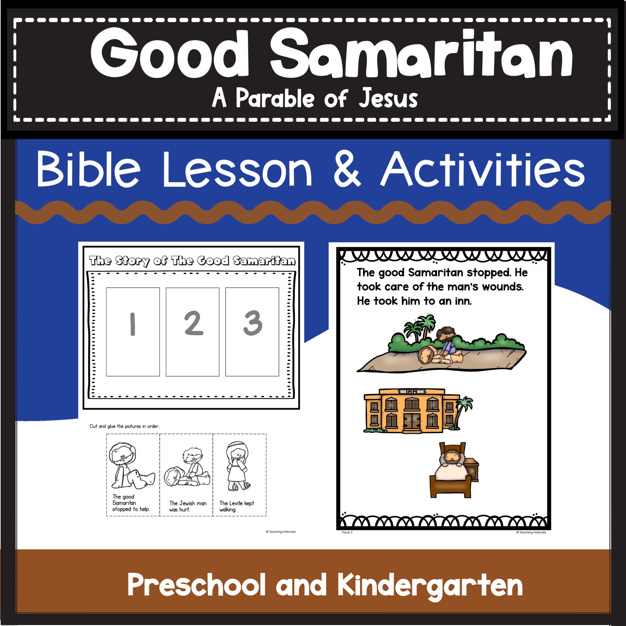 Good Samaritan Bible Lesson for Preschool and Kindergarten | Made By ...