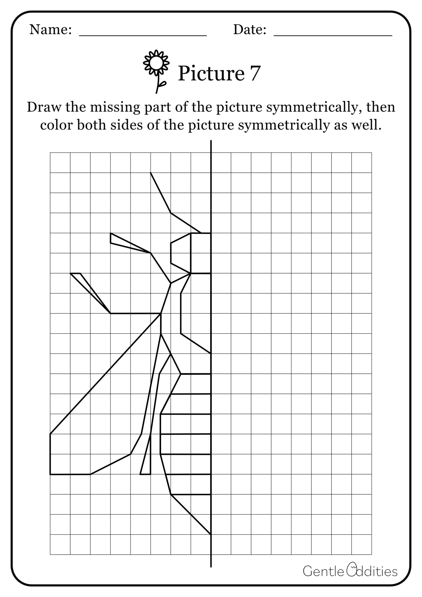 Spring Math activity Insects Butterflies Symmetry and Coloring Math ...