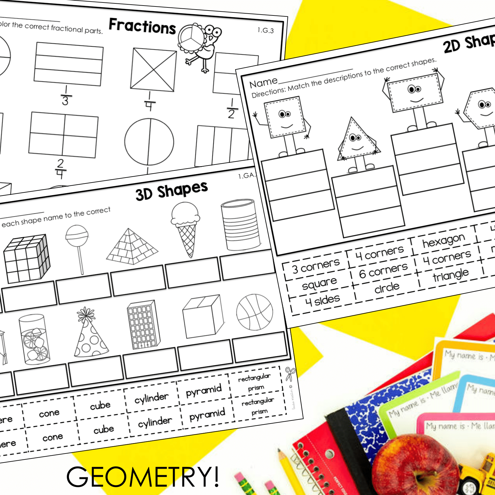 First Grade Math Worksheets - Math Centers - Morning Work | Made By ...