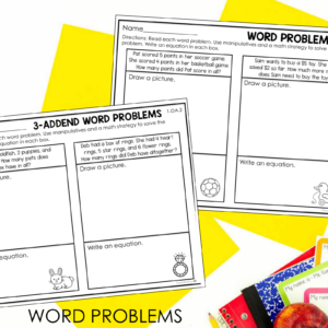First Grade Math Worksheets - Math Centers - Morning Work | Made By ...