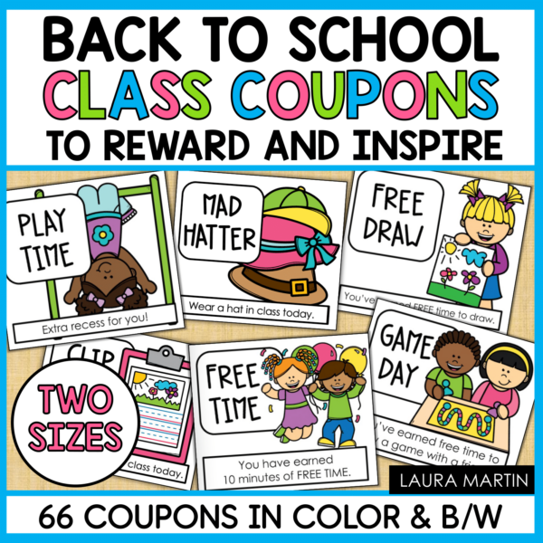 Classroom Reward Coupons - Positive Behavior Management - Classroom ...
