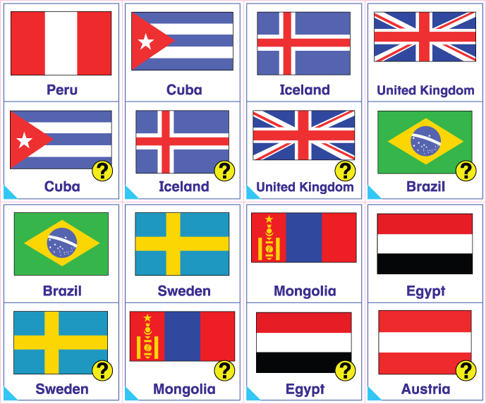 Flags of the World I Have Who Has Activity ESL ELL Newcomer Game | Made ...