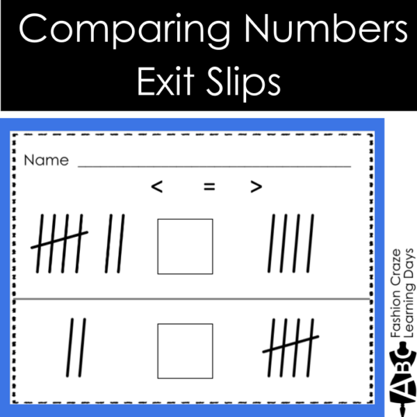 Comparing Numbers Exit Slips | Made By Teachers