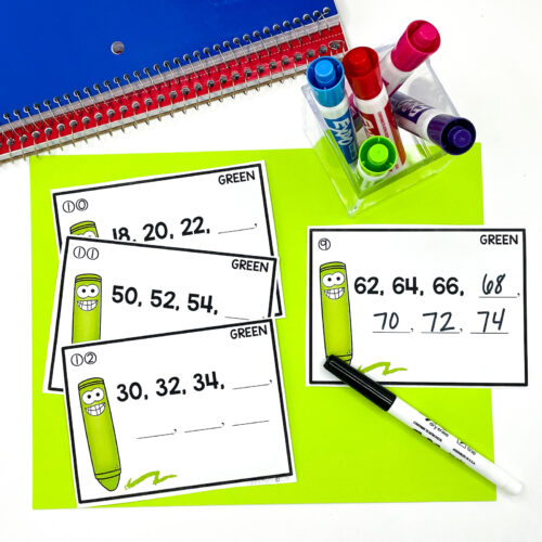 Skip Counting by 2, 5 and 10 - Skip Counting Task Cards - Count the ...