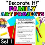 Monthly Take Home Art Projects for Preschool or Kindergarten | Made By ...