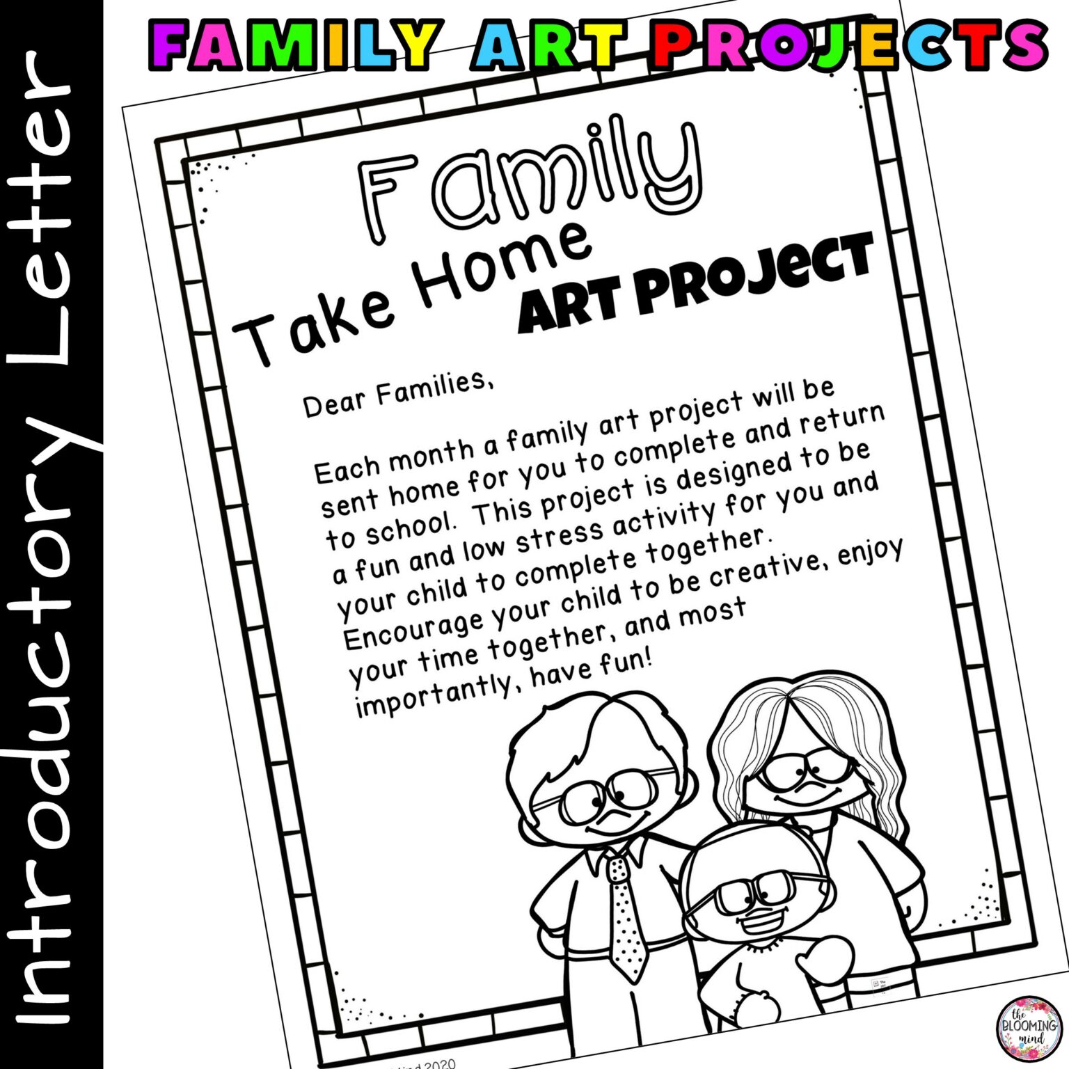 Monthly Take Home Art Projects for Preschool or Kindergarten | Made By ...