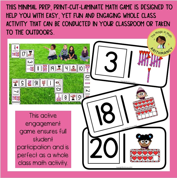 Valentine's Day Numbers 1-20 Review Activity Tally Marks & Ten Frames ...