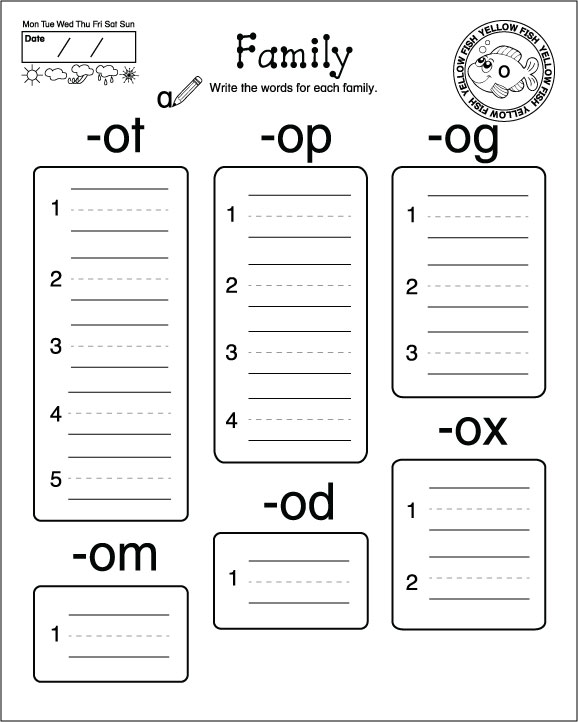 CVC Word Write Around the Room CVC Fish Pack ESL ELL Newcomer Activity ...