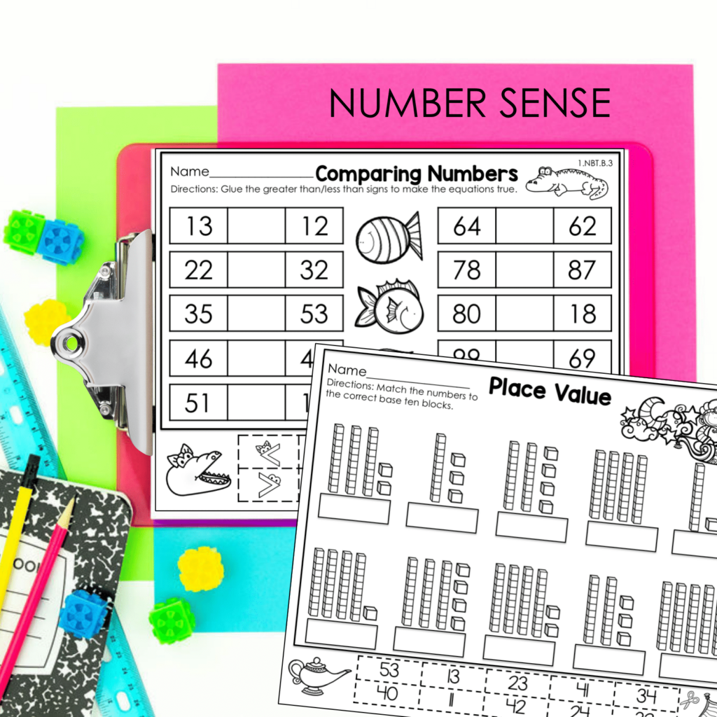 First Grade Math Worksheets SET 2 - First Grade Math Assessments | Made ...