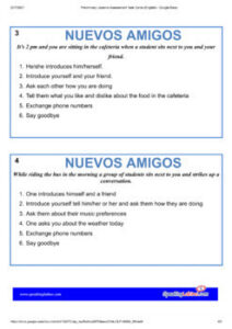FREE Preliminary Lessons Final Assessment Task Cards for Spanish 1 ...
