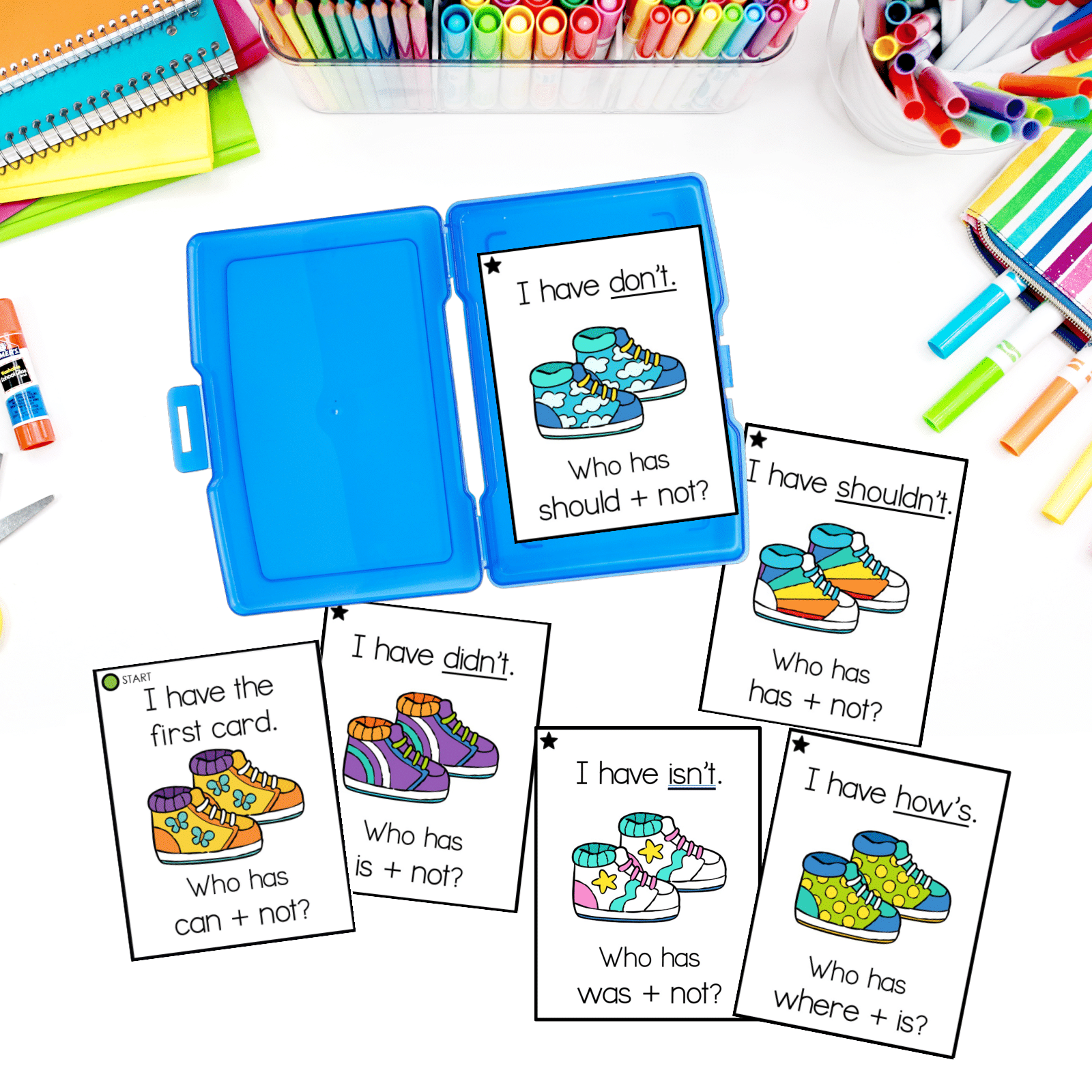 I Have Who Has Contractions - Contraction Word Games | Made By Teachers